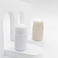 China Deodorant Balm Container Empty Round Solid Balm Stick Bottle 30g 50g Reusable Outer Shell Replaceable Inner Refill for sale