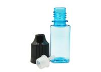 China 10ml PET Plastic Squeeze Dropper Bottles for Essential Oils - Blue Smoke Color with Black Cap for sale