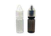China 10ml PET Refillable Dropper Bottles with Multiple Cap Colors - Customizable Essential Oil & E-Liquid Containers for sale