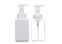 China 450ml Clear Transparent PP Foaming Soap Bottle Refillable Leakage Proof PETG Dispenser SCPB-06 for sale