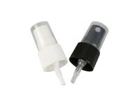 China Screw On Finger Pump Sprayer 20/410 Ribbed Surface Half Cover Caps Black White for sale