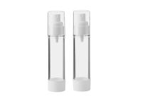 China Empty 50ml Refillable Airless Fine Mist Spray Bottle Transparent PP AS for sale