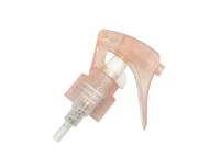 China 24mm/28mm Mini Trigger Sprayer for Cosmetic Packaging - Clear Pink PP Plastic Pump Dispenser for sale