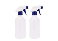 China 28/410 500ml Plastic Spray Bottles with Trigger Sprayer - Chemical Resistant PET/PP Material in White and Blue for sale