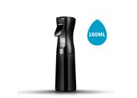 China Refillable Empty Perfume Spray Bottles 160ml Black PET Continuous Mist Eco Friendly for sale