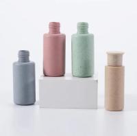 China Custom Wheat Straw Plastic Biodegradable Shampoo Bottle 100ml to 500ml Eco Friendly Lotion Container for sale