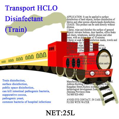 中国 速い乾燥HCLO HOCL 0.015%の列車の殺菌剤は臭気の臭気を除き、取除く 販売のため