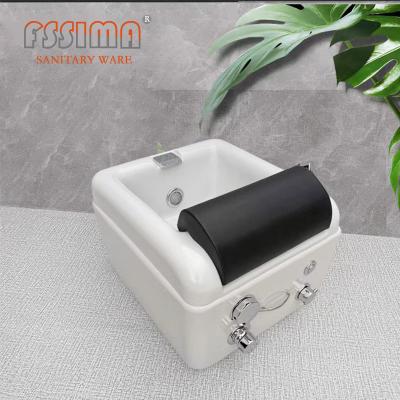 Cina Vasca portatile di pedicure della stazione termale dell'assunzione della cascata nessun bacino acrilico elettrico scandagliante della vasca del piede in vendita