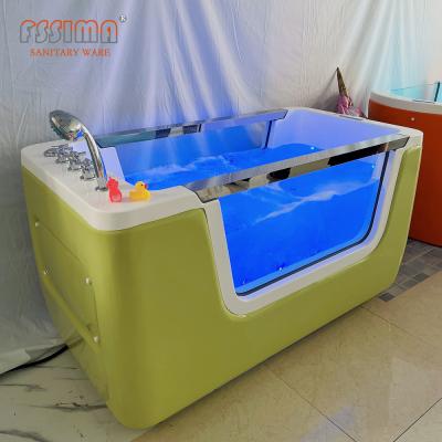 Cina Vasca acrilica su misura di massaggio del bambino della stazione termale della vasca dell'attrezzatura infantile di nuotata con le luci del LED in vendita
