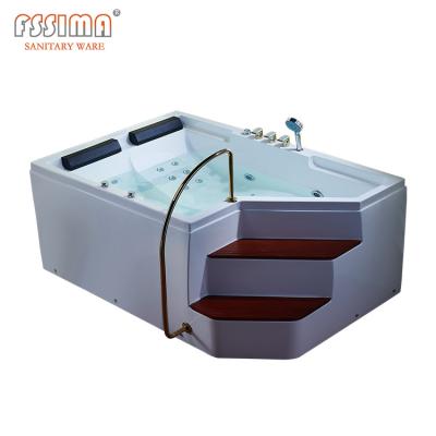 China De tweepersoons Freestanding Badkuip van de Jacuzzidraaikolk met de Volwassene van de Stralenstap Te koop