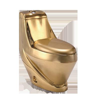 Cina Toilette unita dorata Diamond Dual Flush di lusso del cavalletto sanitario degli articoli in vendita
