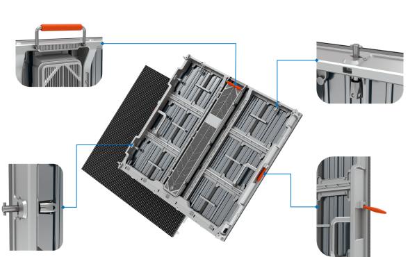 Quality StellArray Series Fixed Outdoor LED Screen 960*960*100mm 8000/10000 Brightness for sale