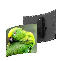 Quality VerditerColor Indoor Flexible Screen Soft Led Module P2.5 480*320*5.8mm Wave for sale