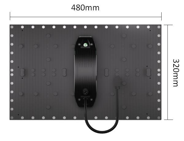 Quality VerditerColor Indoor Flexible Screen Soft Led Module P2.5 480*320*5.8mm Wave for sale