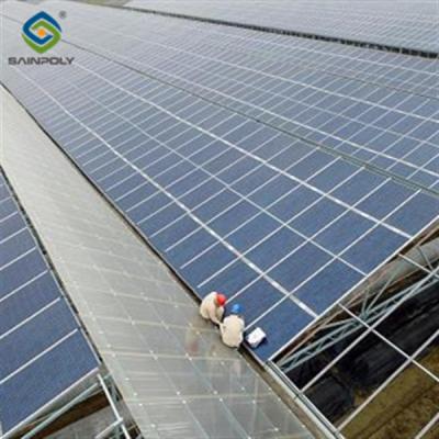 中国 5.5-7.5m 高さ ソーラーパネル屋根の太陽光発電温室 販売のため