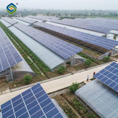 Cina 5.5-7.5m Altezza serra fotovoltaica con tetto a pannelli solari in vendita