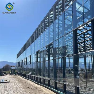 Cina Agricoltura Venlo Serra di vetro commerciale Larghezza 9,6 m Con sistema idroponico in vendita