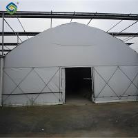 China Electrical Control Mushroom Growing Greenhouse With Hot Galvanizing Pipe Structure for sale