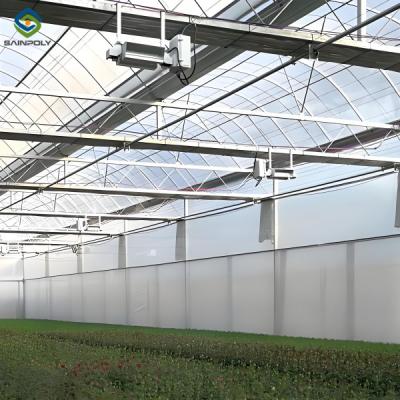 Quality Sainpoly Large Commercial Greenhouse With Hydroponic Growing System for sale