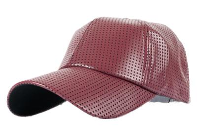 China Fashion Pu Leather Baseball Hat , Korean Version Cool Hip Hop Baseball Caps for sale