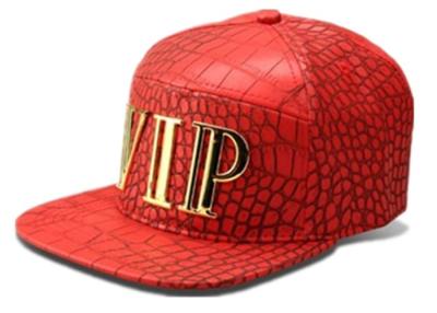 China PU Leather Snapback Baseball Caps Casual Unisex Style Customized Printed Logo for sale