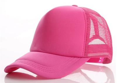 China Men And Women Foam Mesh Trucker Hats / Cap Cotton Breathable With Adjustable Strap for sale