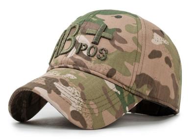 China Snapback Trucker Embroidered Baseball Caps AB Camouflage Cotton Material for sale