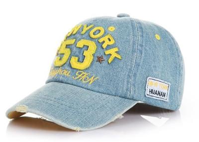 China Adjustable Letter Cotton Twill Baseball Cap , Adult 6 Panel Baseball Cap For Leisure for sale