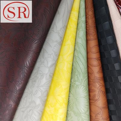 China Pineapple Bio-based Champagne Pattern Vegan PU Leather for Handbags Wallets Shoes Accessories Packaging Water Based for sale