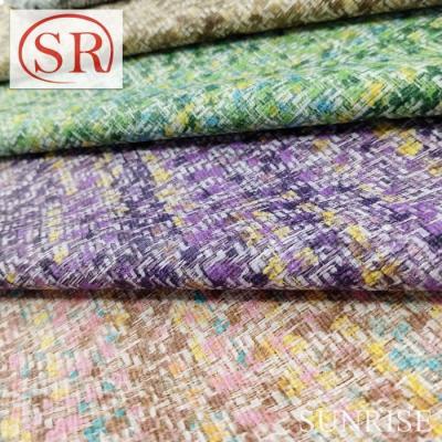 China PU Linen Look Fabric for Sofa Home Textile Upholstery Decorative Stretchable Blackout Feature for Bags Garments Outdoor Use for sale