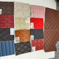 China Comfortable Base Embroidery Quilted Quilted Leather for sale