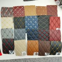 China Comfortable Base Embroidery Quilted Quilted Leather for sale