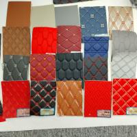 China Comfortable Base Embroidery Quilted Quilted Leather for sale