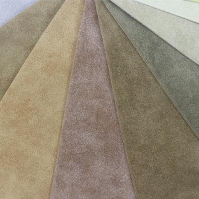 China Eco-friendly Softness PU Flocking Leather High Quality Chamois Leather for Men Shoes for sale