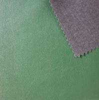 China Thin PU Synthetic Leather for Garment Jackets Exquisite Pattern Polyester Coat Backing Leather for sale
