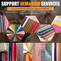 China PU Leather Solid Color Woven Pattern Embossed Design Artificial Leather Fabric for Bag Cloth for sale