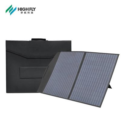 China Folding Solar Powered Panel 100w  For Outdoor Portable Power Station for sale