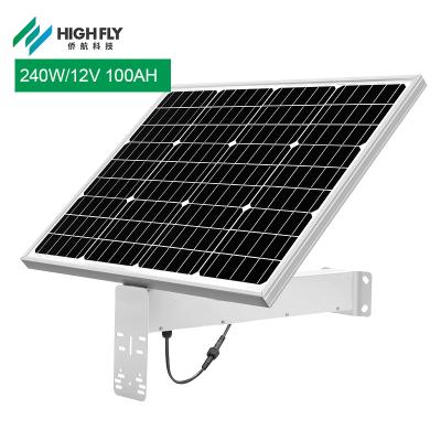 China HighFly EU Warehouse Cheap Price Waterproof 240W 100Ah 12V Trina Solar for sale
