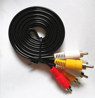 China 3 RCA To 3 RCA Audio Video Cable Gold Plated Smooth Connection Anti Corrosion for sale