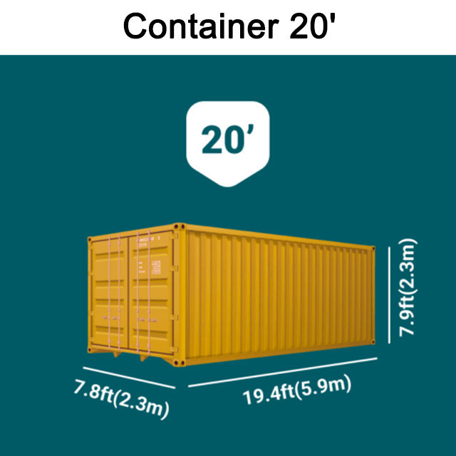 Excavator shipping container