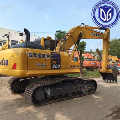 China PC200 Used Komatsu Excavator 20 Ton Japanese Used Medium Hydraulic Crawler Excavator for sale