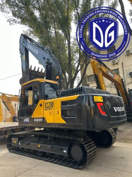Quality Ec210 21 Ton Used Volvo Excavator With Heavy Duty Undercarriage Components for sale