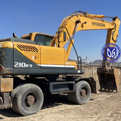 China Excavadora Hyundai de ruedas usada modelo 210W-9 original y en buen estado en venta en venta