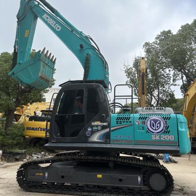 China Excavadora de 20 toneladas de la marca japonesa Kobelco SK200 Excavadora usada para equipos de construcción Kobelco for sale