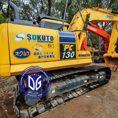 China Japan Used Komatsu Excavator PC130 Hydraulic Excavator 13 Ton Used Excavator with 0.5m³ bucket for sale