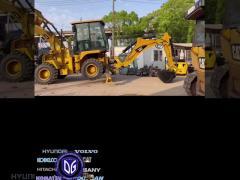 416E Caterpillar Carregador de retroescavadeira usado Carregador de retroescavadeira usado potente máquina hidráulica