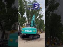 20T SK200D Excavateur Kobelco d'occasion Excavateur hydraulique à rampe