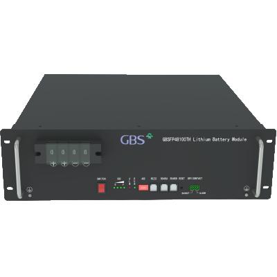 China 3U Cabnet Rechargeable Lifepo4 Battery Module 48V100Ah (16S)For Telecommunication for sale