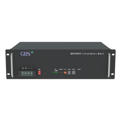 China Lifepo4 Cell Telecom Base Station Lithium Battery Split 5-Year Warranty Home Solar Storage 51.2V 50Ah 2.56KWh Rack-Mounted for sale