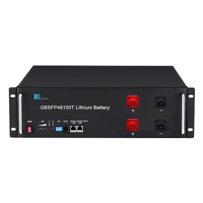 China 51.2V 5kWh LiFePO4 Split Rack-Mounted Lithium Battery for Home Solar Systems with CAN Communication and BMS for sale